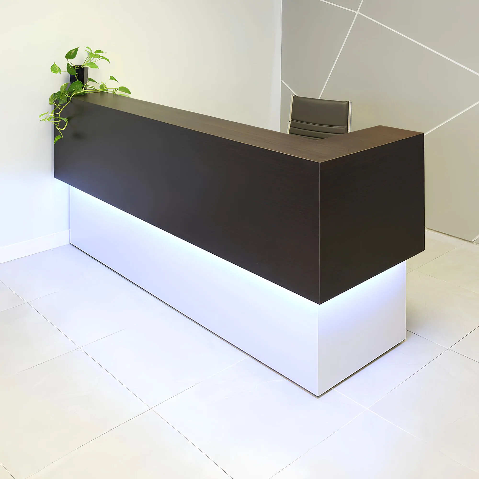 reception counter table l shape