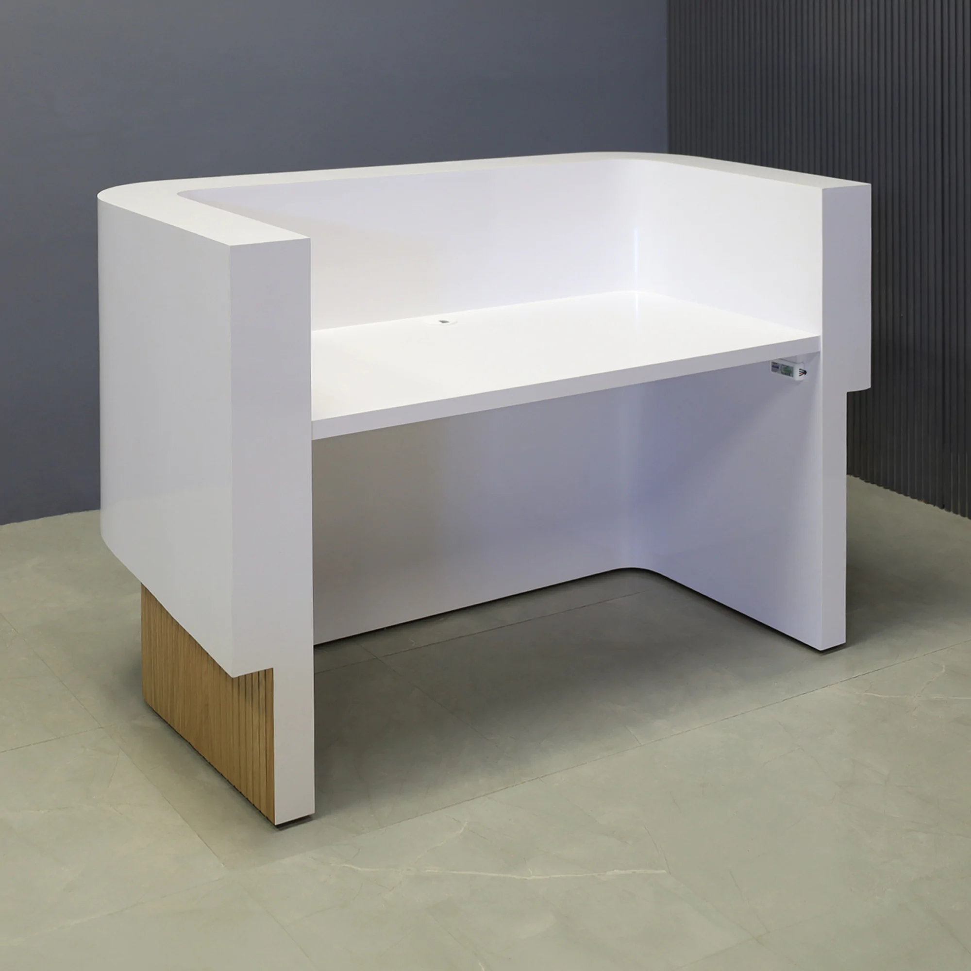 Custom Curved Reception Desk