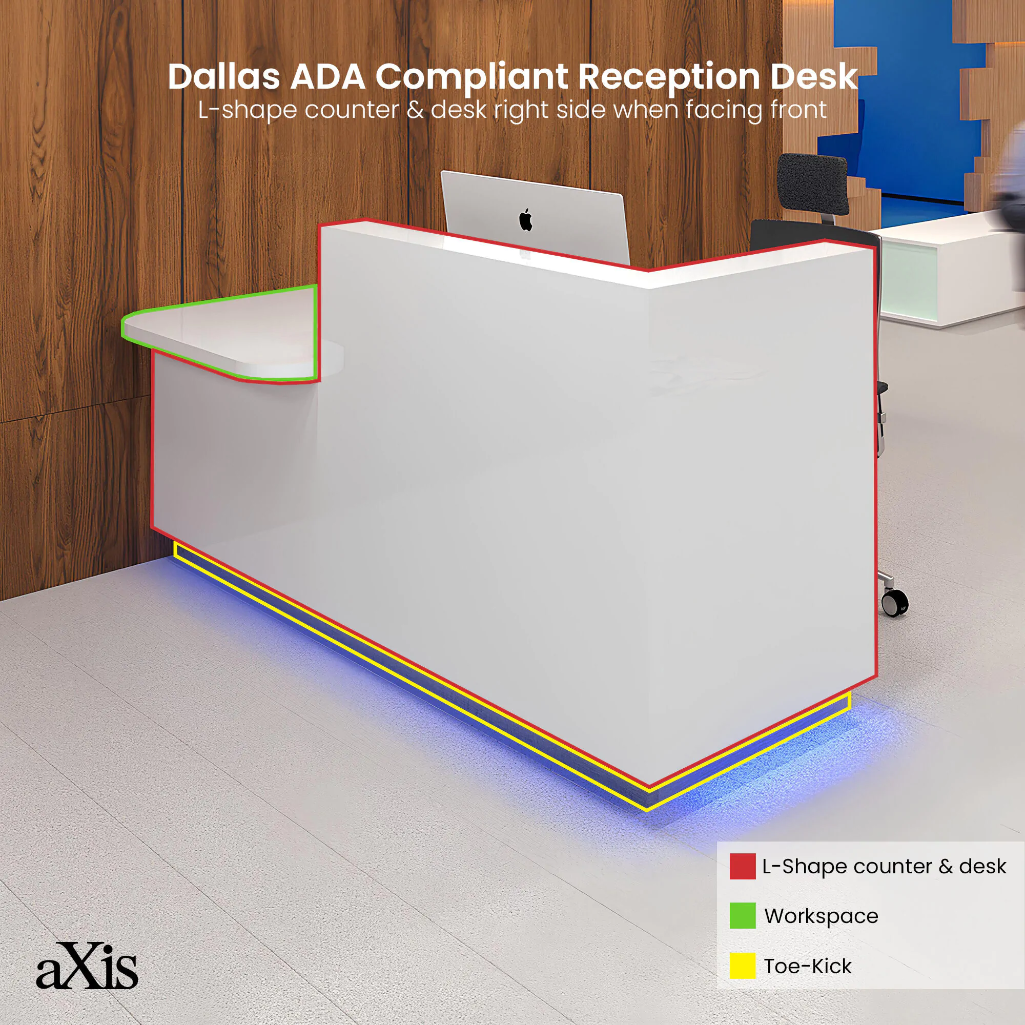 ada desk width requirements